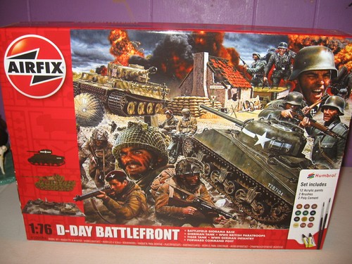 Airfix D-Day Battlefront 1:76 WWII Military Diorama Model Set A50009A ...