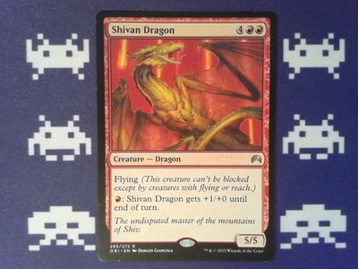 Shivan Dragon Magic Origins - Magic the Gathering Red | eBay