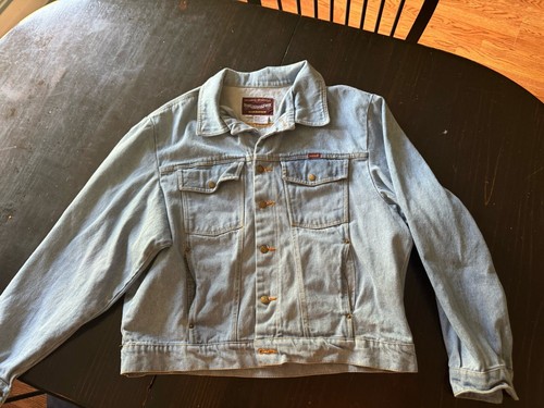 Vintage Style Denim Jacket Rustler Brand Men’s Large | eBay