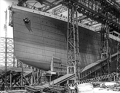 Photograph of the Steamship RMS Titanic Under Construction Year 1911 ...
