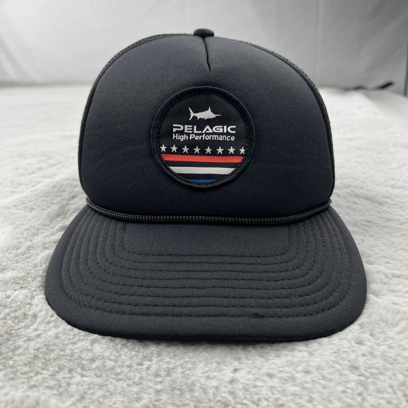 Pelagic Cap Hat Mens Black Trucker Snapback Outdoor F… - Gem