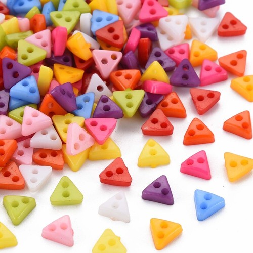 6mm Tiny Triangles Doll Clothing Buttons Choose 50pcs 100pcs A46-4 ...