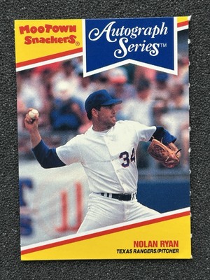 1992 Mootown Snackers Autograph Series - Nolan Ryan #20 | eBay