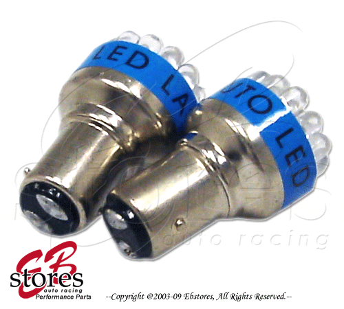 Set of 2pcs Blue Parking Light 19 LED Light Bulbs 2357A 2057 3496- 1157 ...