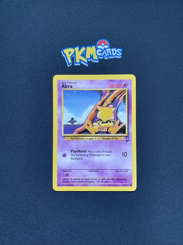 Pokémon TCG Abra Base Set 2 65/130 LP. | eBay