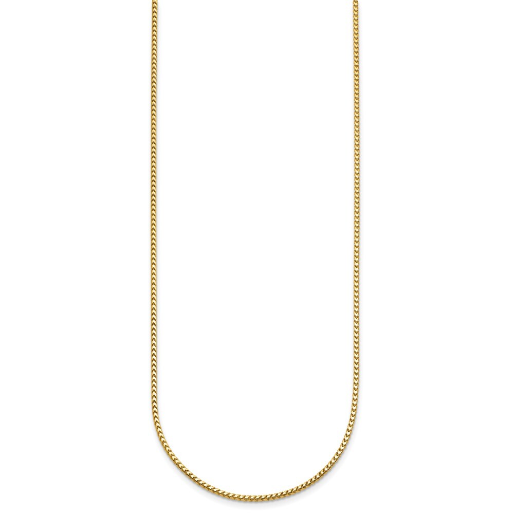 18k Yellow Gold Polished 1.5mm Solid Franco 18 Inch Chain Gift for ...