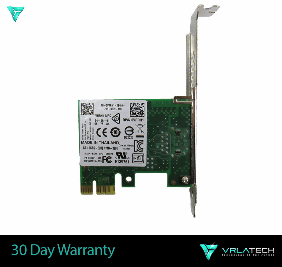 Dell PCI-E x1 Single Internet Port Network InterFace Card Nic for T7910 ...