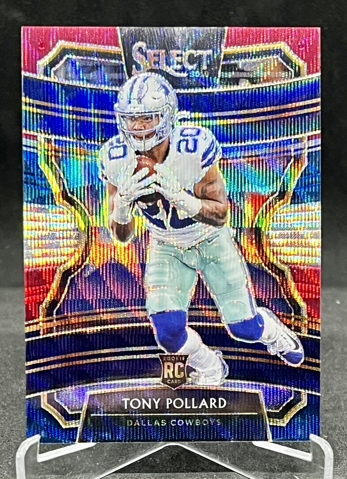 2020 Panini Select Tony Pollard Rookie Concourse Level Tri-Color /199 ...