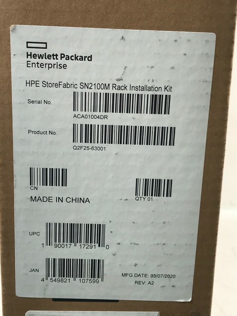 HPE StoreFabric Sn2100m Rack Installation Kit Q2F25A for sale online | eBay