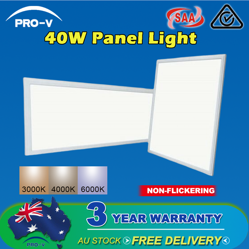 2 pack 40W LED Office T Bar Panel light Troffer Dimmable Tri-color 60cm ...