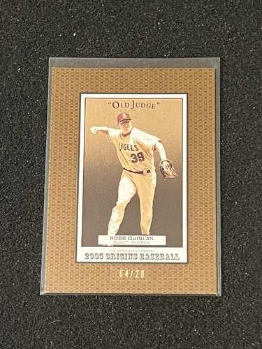 2005 Upper Deck Origins - Old Judge Robb Quinlan #200 Gold /20 for sale ...
