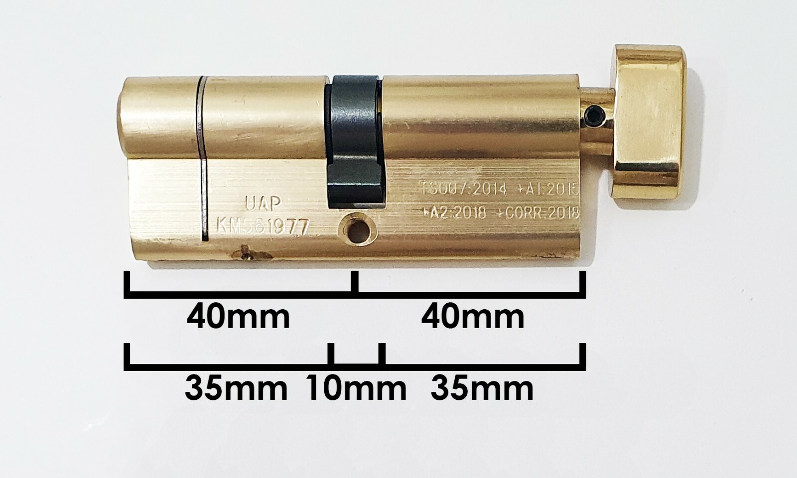 UAP 6 Pin Thumb Turn Euro Cylinder Barrel Door Lock Anti Drill Bump 70 ...