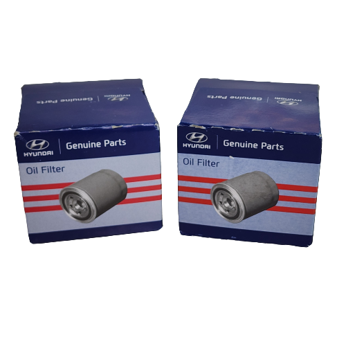 2 GENUINE Engine Oil Filters for Hyundai Kia OEM 2630035504 | eBay