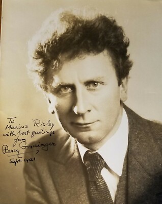PERCY GRAINGER (1882-1961) AUSTRALIAN BORN COMPOSER, PIANIST INSCRIPTED ...