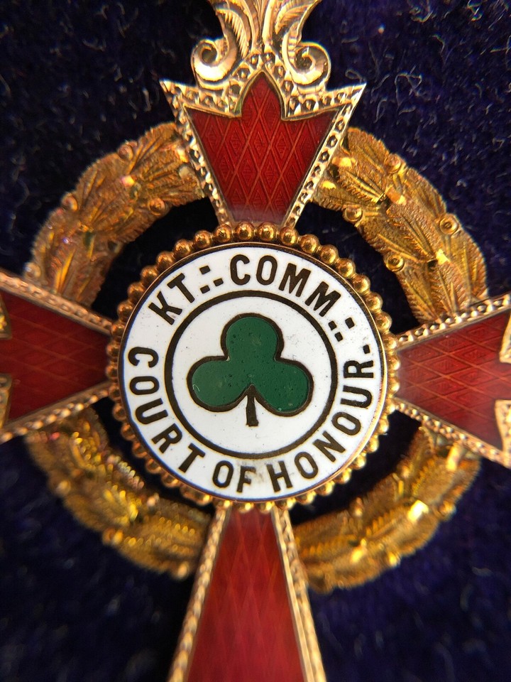 Antique Masonic 32 & 33 Degree Freemason Scottish Rite 14K Jewels ...