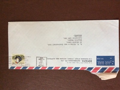 b1u ephemera stamped franked envelope 1982 australia 55c | eBay