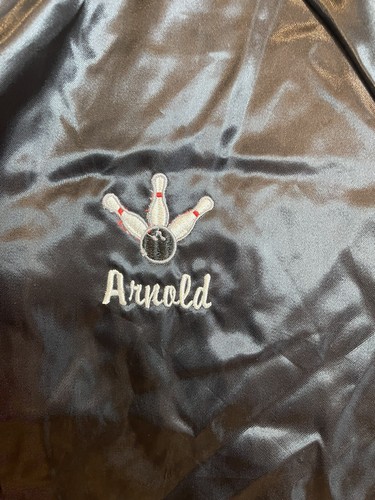 Vintage 80’s Alice Bowling Association 275, 750 Club Satin Jacket Adult ...
