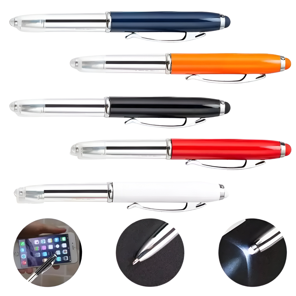 Personalised Laser Engraved LED Light Up Pens & Stylus | Any Text/Logo ...