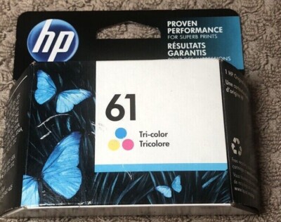 NEW Genuine HP 61 Tri-Color Ink Cartridge CH562WN OEM Sealed Exp 09/19 ...