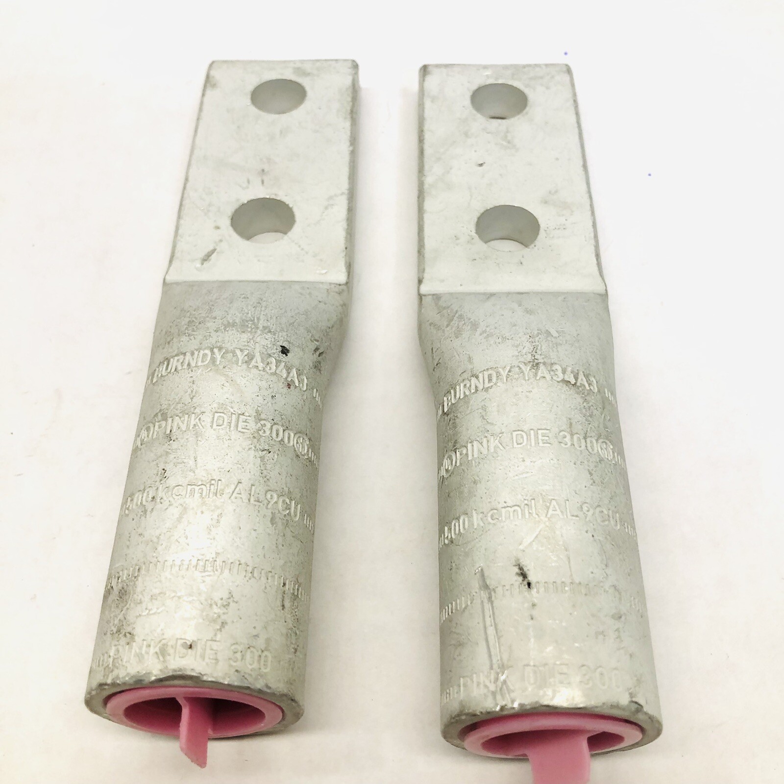 LOT OF 2 BURNDY YA34A3 COMPRESSION LUG 500 KCMIL 2 HOLE ½" | eBay