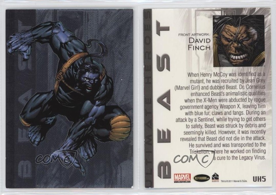 2011 Rittenhouse Marvel Universe Ultimate Heroes Beast #UH5 7v7 | eBay