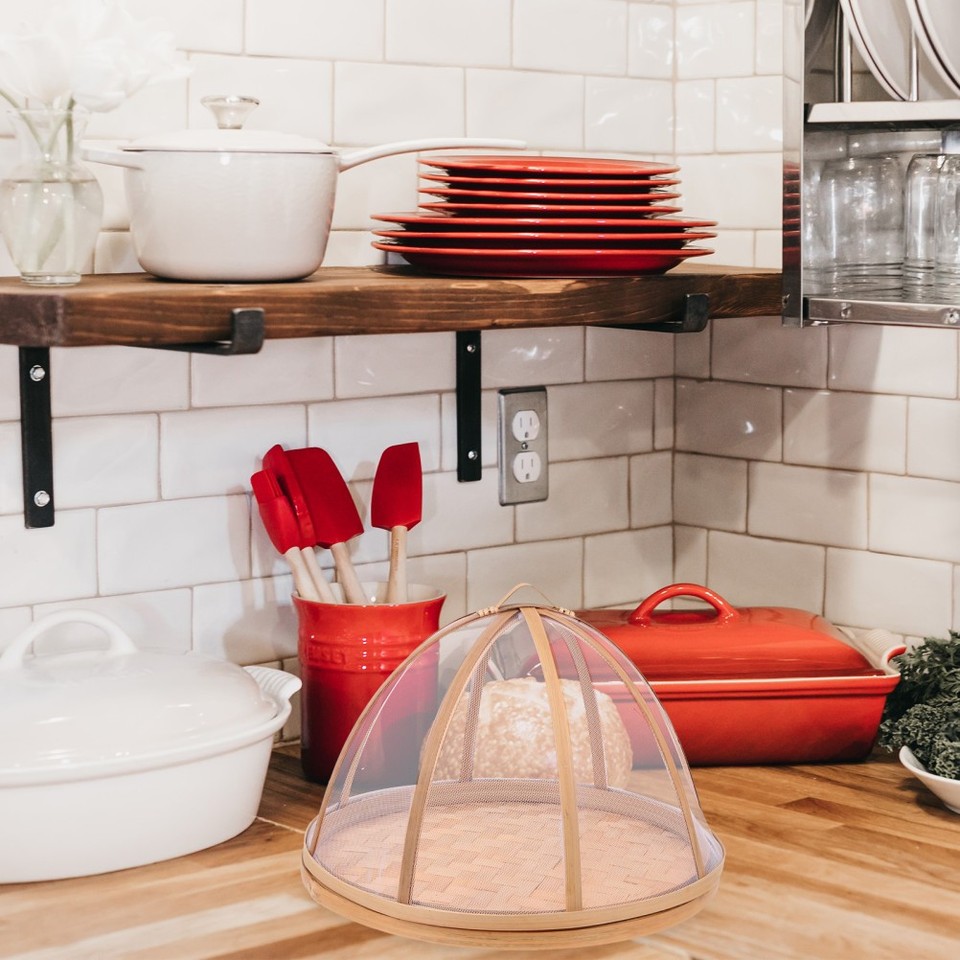 Bamboo Food Covers Kitchen Dish Storage Picnic outside for Outdoors ...