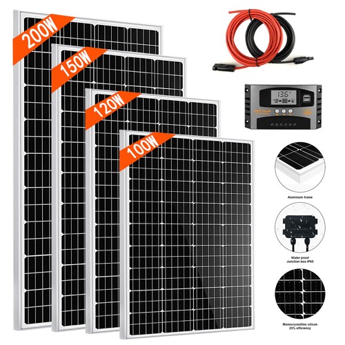 100W 120W 150W 200W Solar Panel Kit 12V Mono Solar Panel PV Modual ...