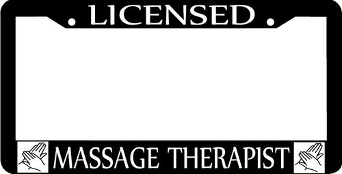 LICENSED MASSAGE THERAPIST License Plate Frame | eBay