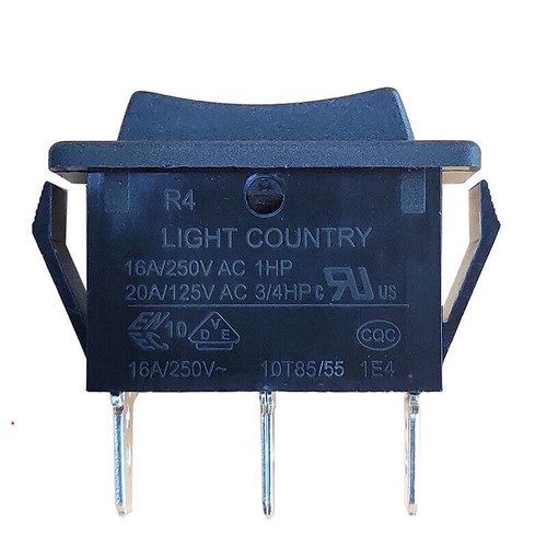 2pcs LIGHT COUNTRY R4 Double Side Self-Reset Rocker Switch 3Pin 16A250V ...