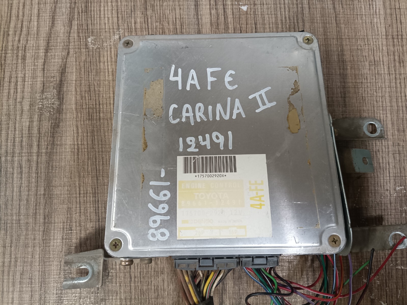 TOYOTA COROLLA- CARINA GENIUNE ECU 89661-12491 1990-1992 4AFE | eBay