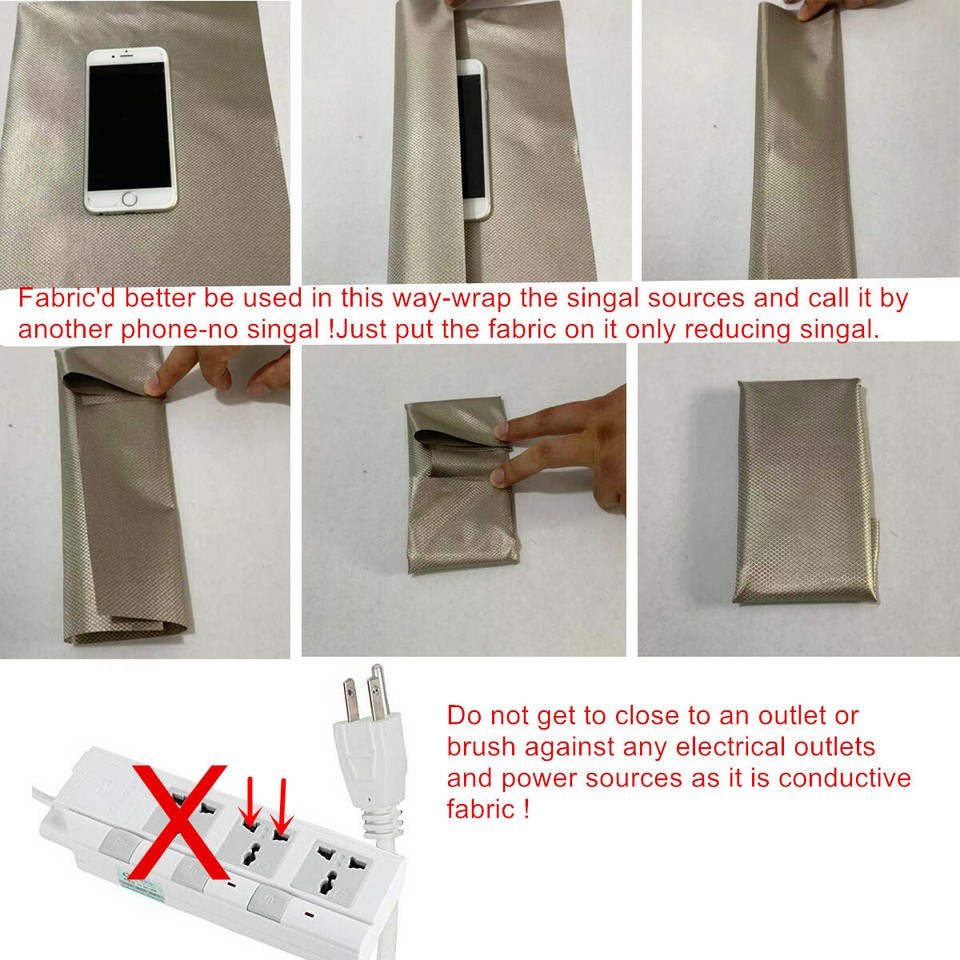 EMF Reducing RF EMI Radiation Shielding Faraday Copper Fabric for ...