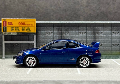 LCD 1:64 Blue JDM Integra DC5 Type R Racing Sports Model Diecast Metal ...