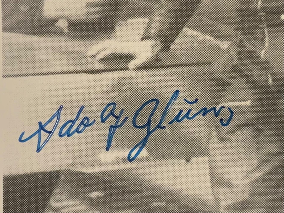 WWII German Fighter Ace Adolf Glunz Knights Cross Signed Photo | eBay