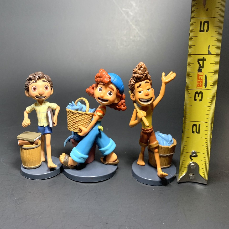 Disney/Pixar Store Figures Lot 7 Luca Alberto Giulia Sea Mom Dad Cake ...