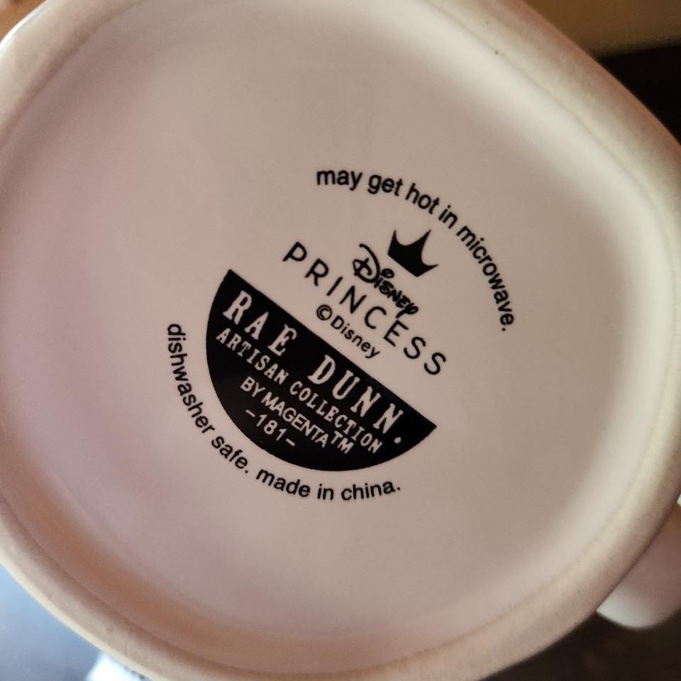 Rae Dunn Artisan Magenta DIsney Cinderella Princess frog Olaf Coffee ...