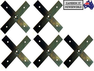 5x Genuine ATOM Edger Blade Set Fits All Red and Green Petrol Edgers ...