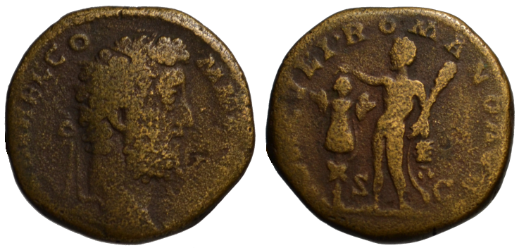 Commodus AE dupondius - HERCULI ROMANO - a rarity R2! | eBay