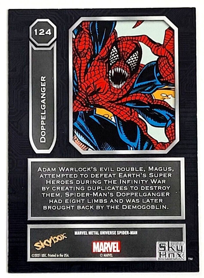 MARVEL METAL UNIVERSE SPIDER-MAN - DOPPELGANGER HIGH SERIES #124 | eBay