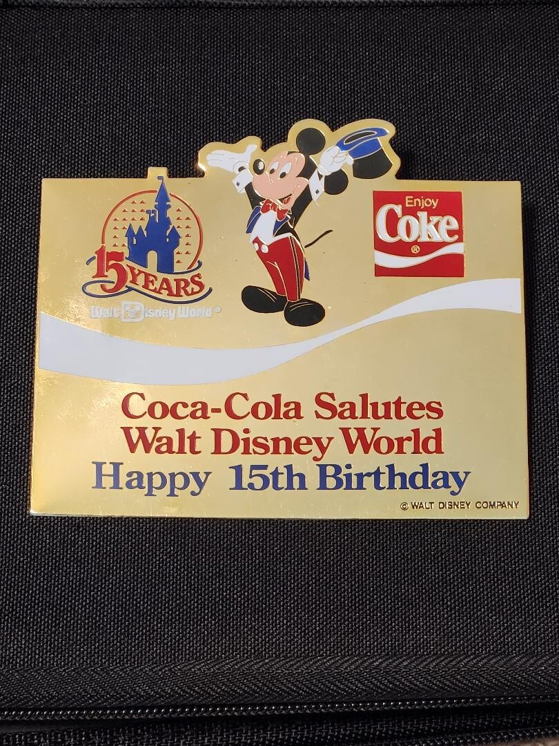 Coca-Cola Salutes Walt Disney World Happy 15th Birthday Pin 1986 | eBay