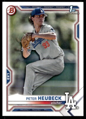 2021 Bowman Draft Peter Heubeck G424 Los Angeles Dodgers #BD-146 | eBay