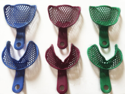 6pcs/set Dental Impression Trays edentulous jaw tray Denture Model ...