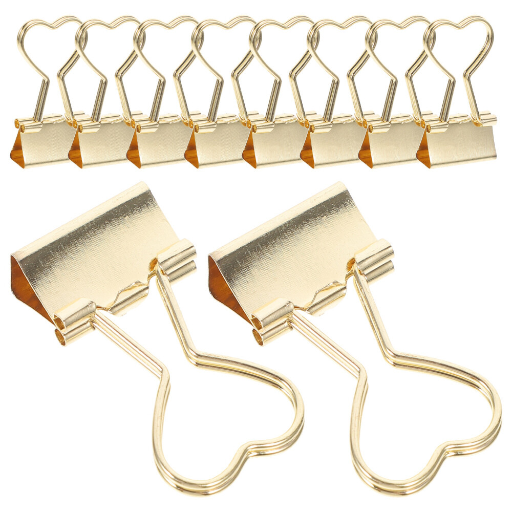 10 Pcs Medium Binder Clips Paper Assorted Office European Fashion | eBay