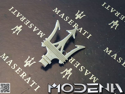 Maserati Emblem Dreizack Tridente Badge Mark Metall Chrom QP Evoluzione ...