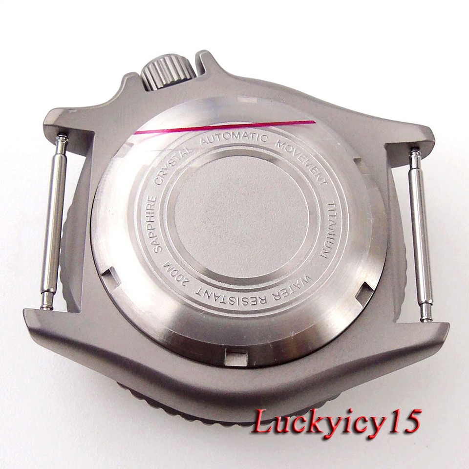 41mm 200m Waterproof Dive Titanium Watch Case For Men Sapphire Glass ...