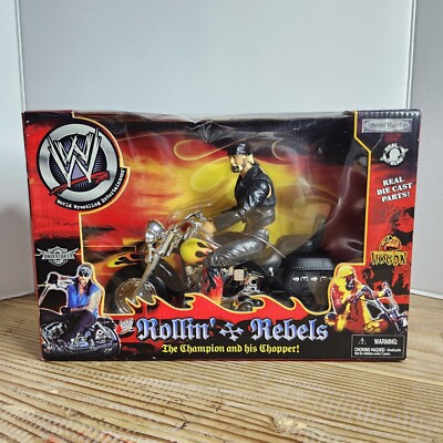 WWE Jakks Rollin Rebels Hulk Hogan "The Champion & His Chopper" Action ...