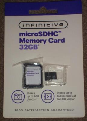 INFINITIVE MICRO SDHC MEMORY CARD 32GB WITH ADAPTER | eBay