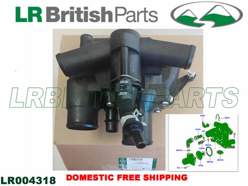 GENUINE LAND ROVER THERMOSTAT W HOUSING RANGE ROVER 03-12 SPORT 05-13 ...