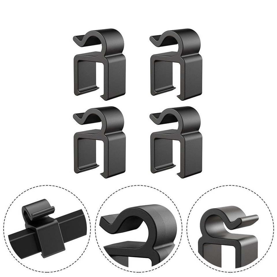 4x Clamp Stand Cable Clips 6*2*1cm Cable Clamp Clips For PC Microphone ...