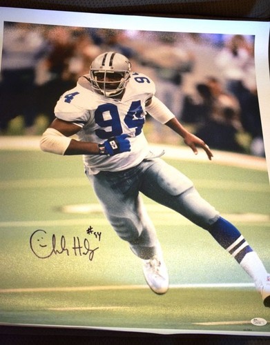 Charles Haley Cowboys Jsa Signed 20x24 Giclee Canvas Print Authentic ...