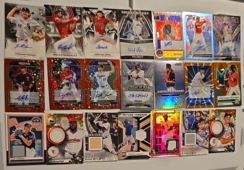 Baseball Autographed Card Lot 13 Autographed Cards And 8 Memorabilia ...
